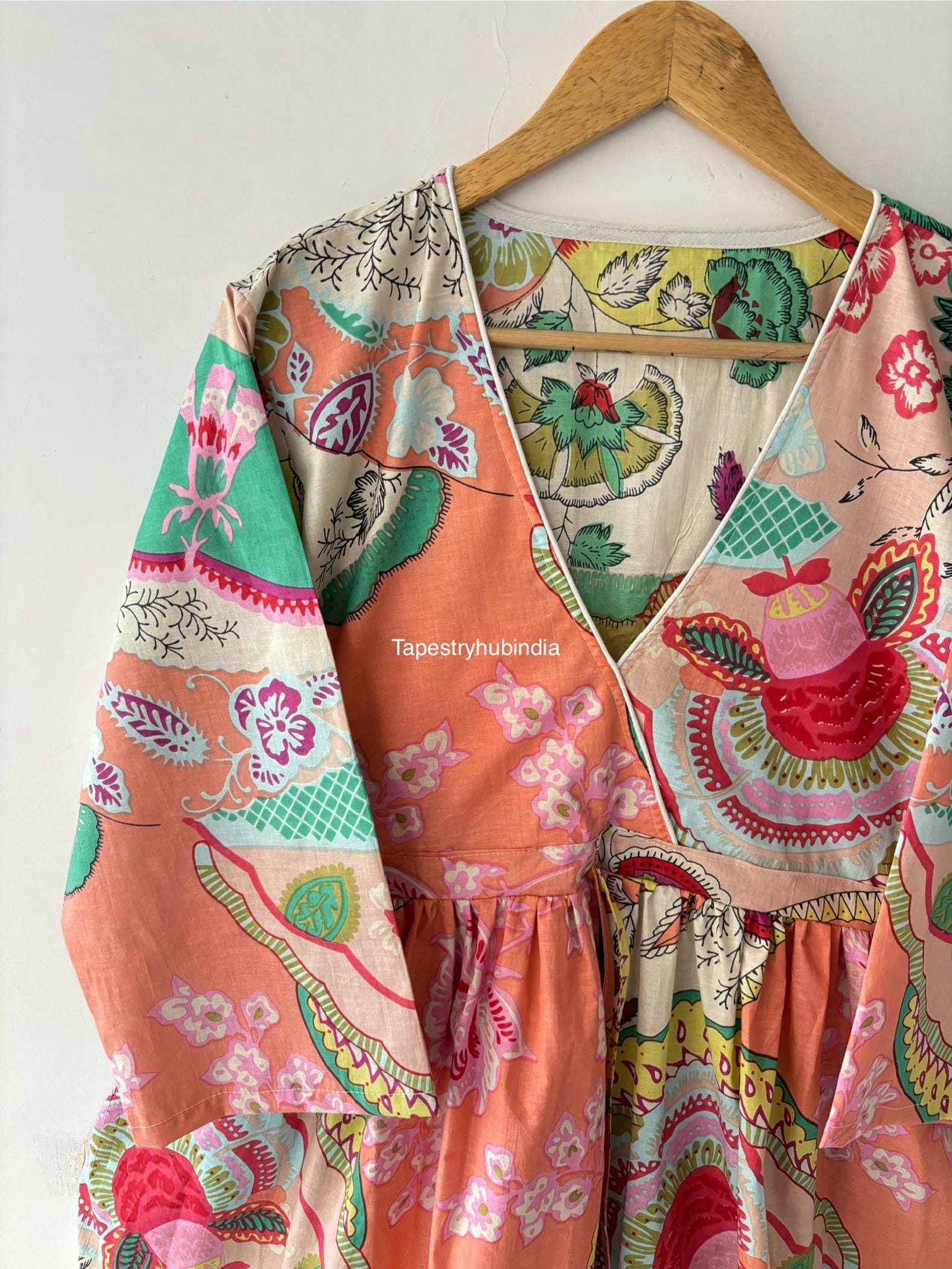 Cotton Dress, Screen Print Dress, Digital Print Cotton Dress, Long ...