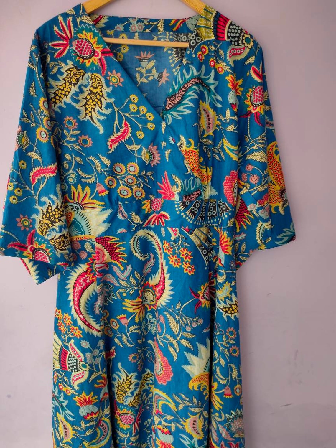 Boho Dresses Boho Maxi dress Free and Easy Brown Handloom | Etsy