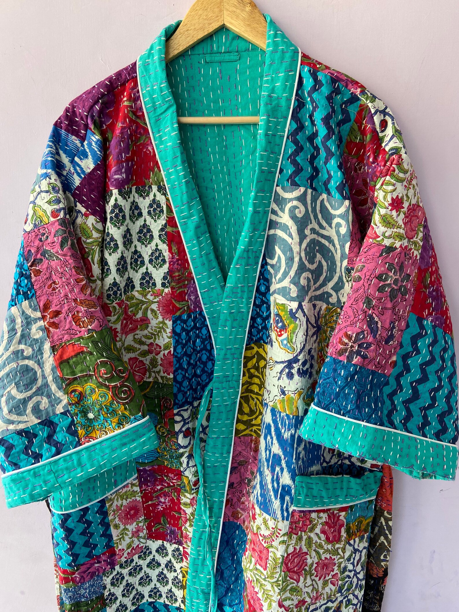 One of A Kind Kantha Coat Vintage Long Kantha Jacket House - Etsy