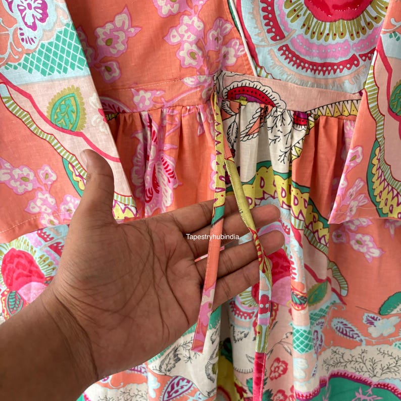 Cotton Dress, Screen Print Dress, Digital Print Cotton Dress, Long ...