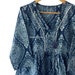 Indigo Cotton Gown Indian Dress,block Print Handmade Dress,cotton Dress ...
