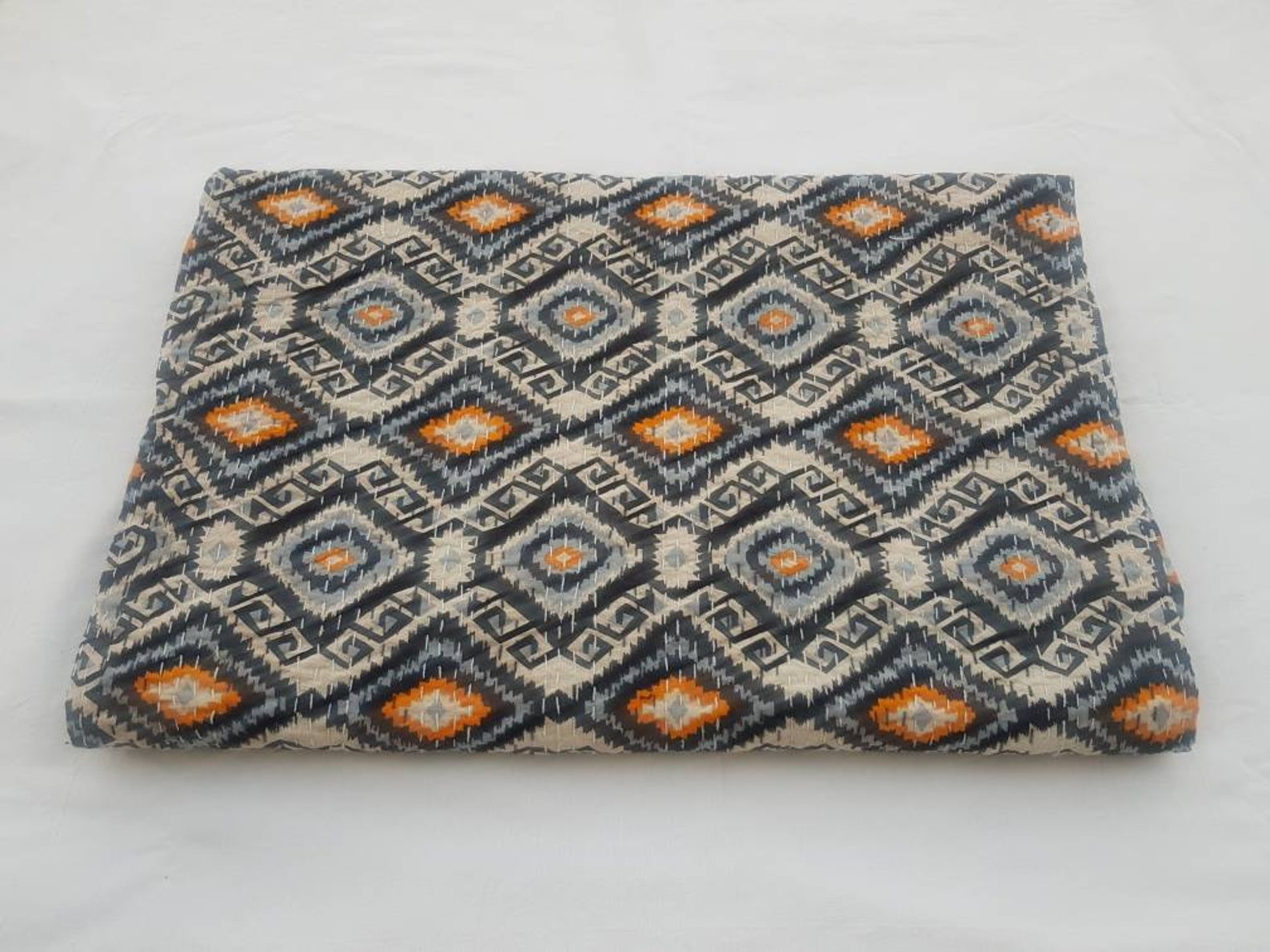 Indian Handmade New Ethnic Buta Printed Kantha Quilt Gudri | Etsy