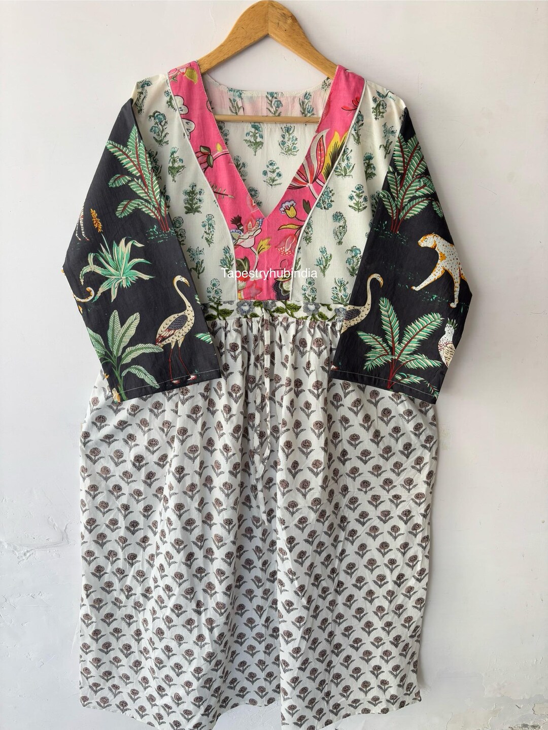 Cotton Indian Dress, Hand Block Print Dress, Indian Block Print, Indian ...