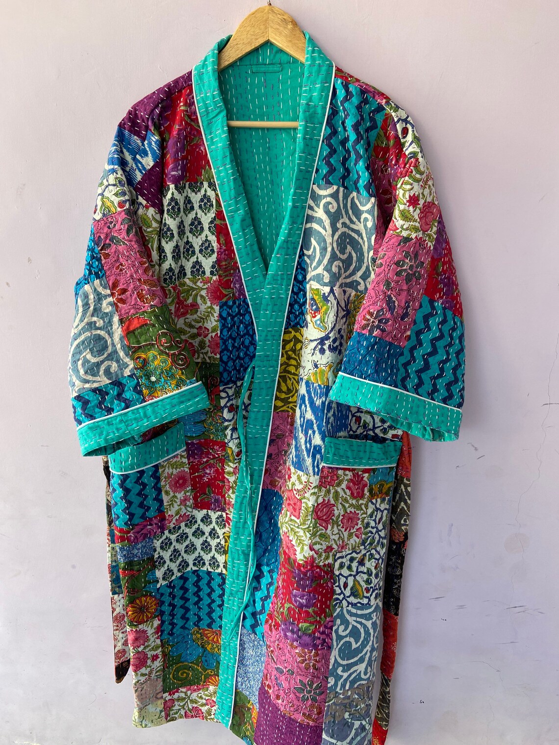 One of A Kind Kantha Coat Vintage Long Kantha Jacket House - Etsy
