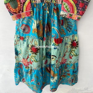 Hand Block Printed Dress| Summer Dress| Printed Dress Cotton Dress ...