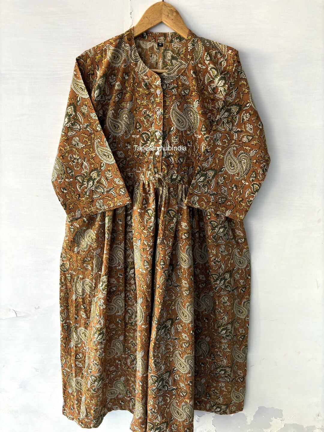 Beautiful Hand Print Dress,handblock Cotton Dress,indian Print Dress ...