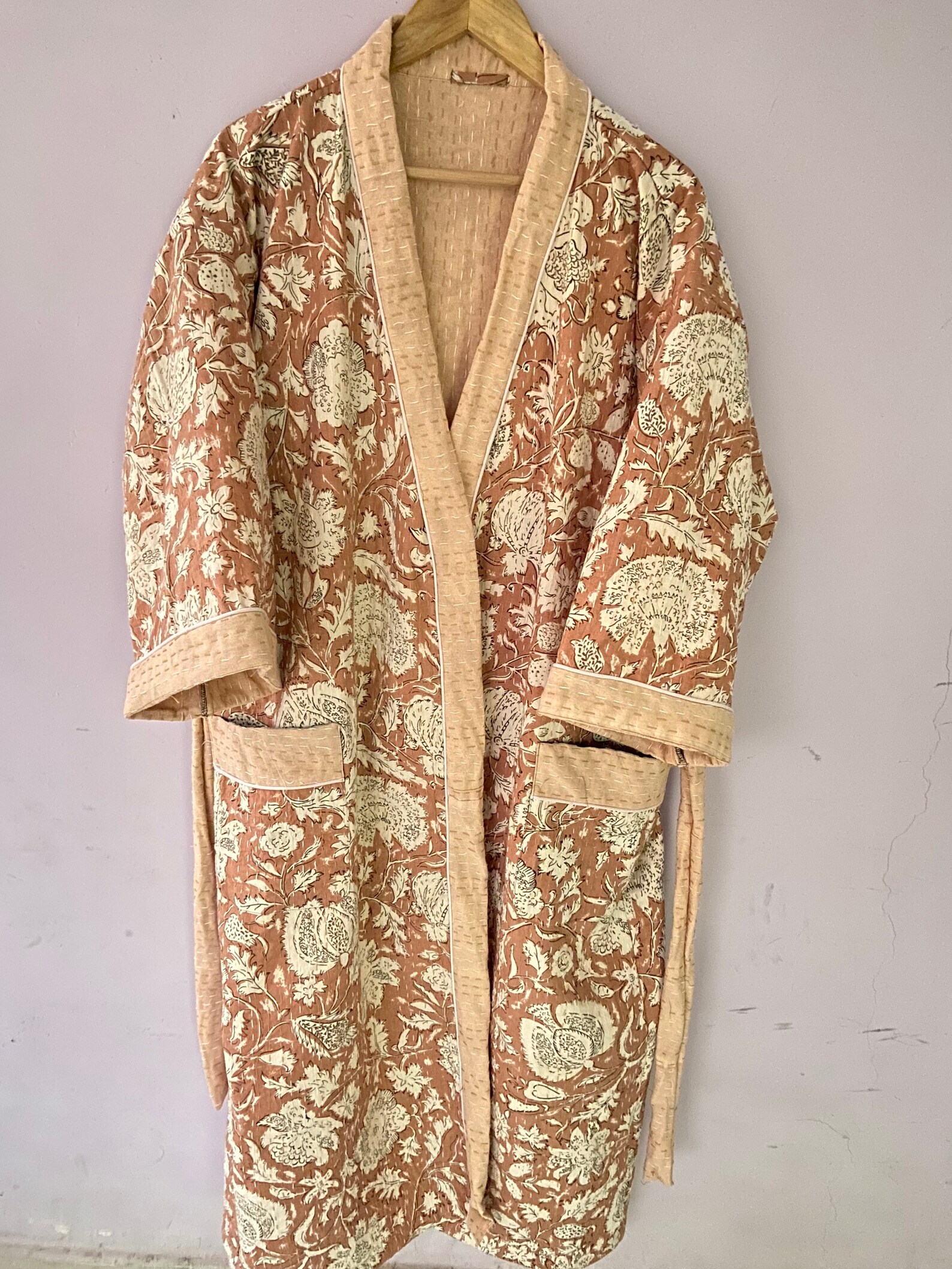 Cotton Kimono Robes for Women Indian Dressing Gown Unisex - Etsy