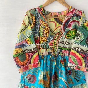 Hand Block Printed Dress| Summer Dress| Printed Dress Cotton Dress ...