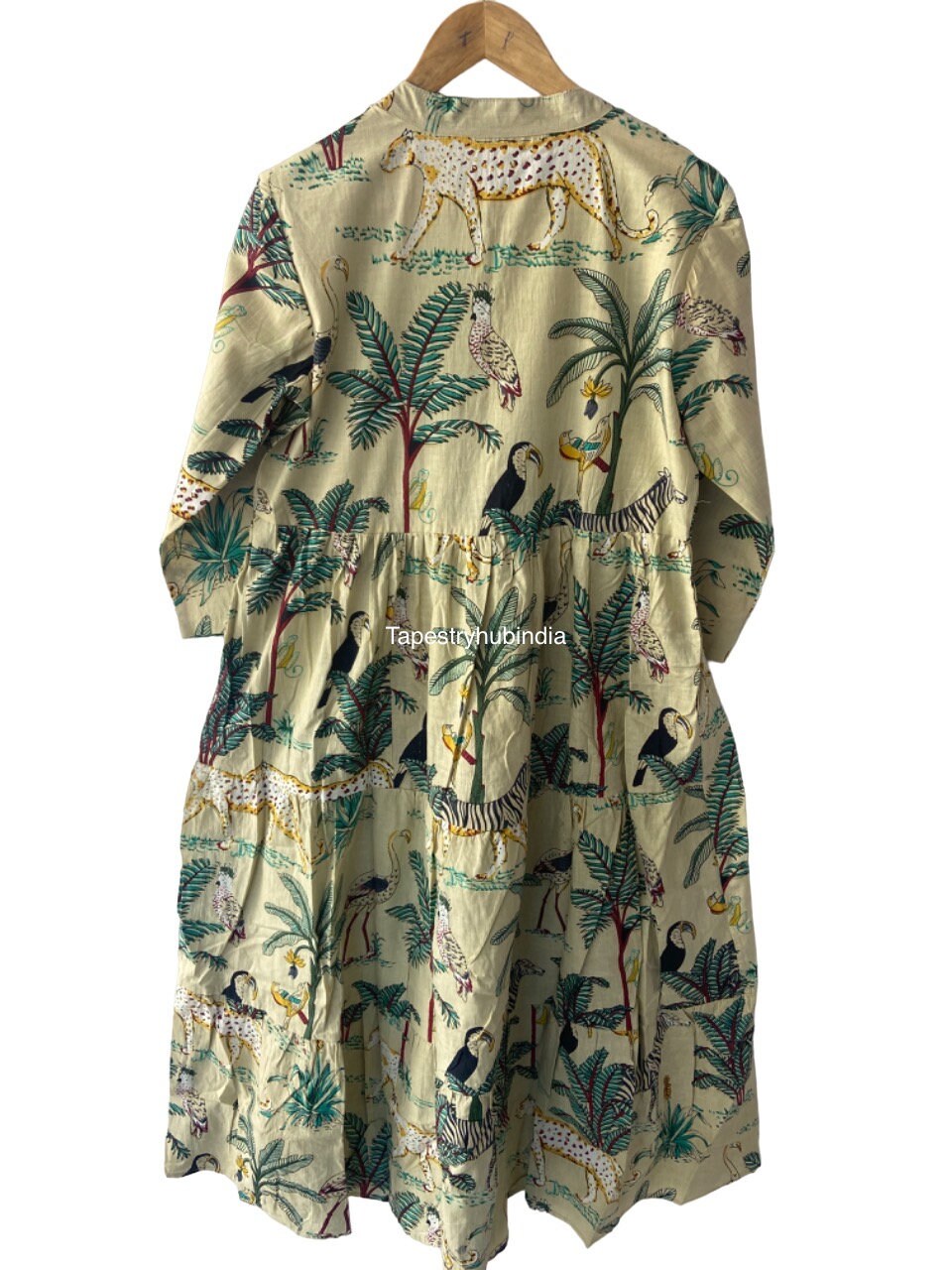 Hand Print Dresshandblock Cotton Dressindian Print - Etsy