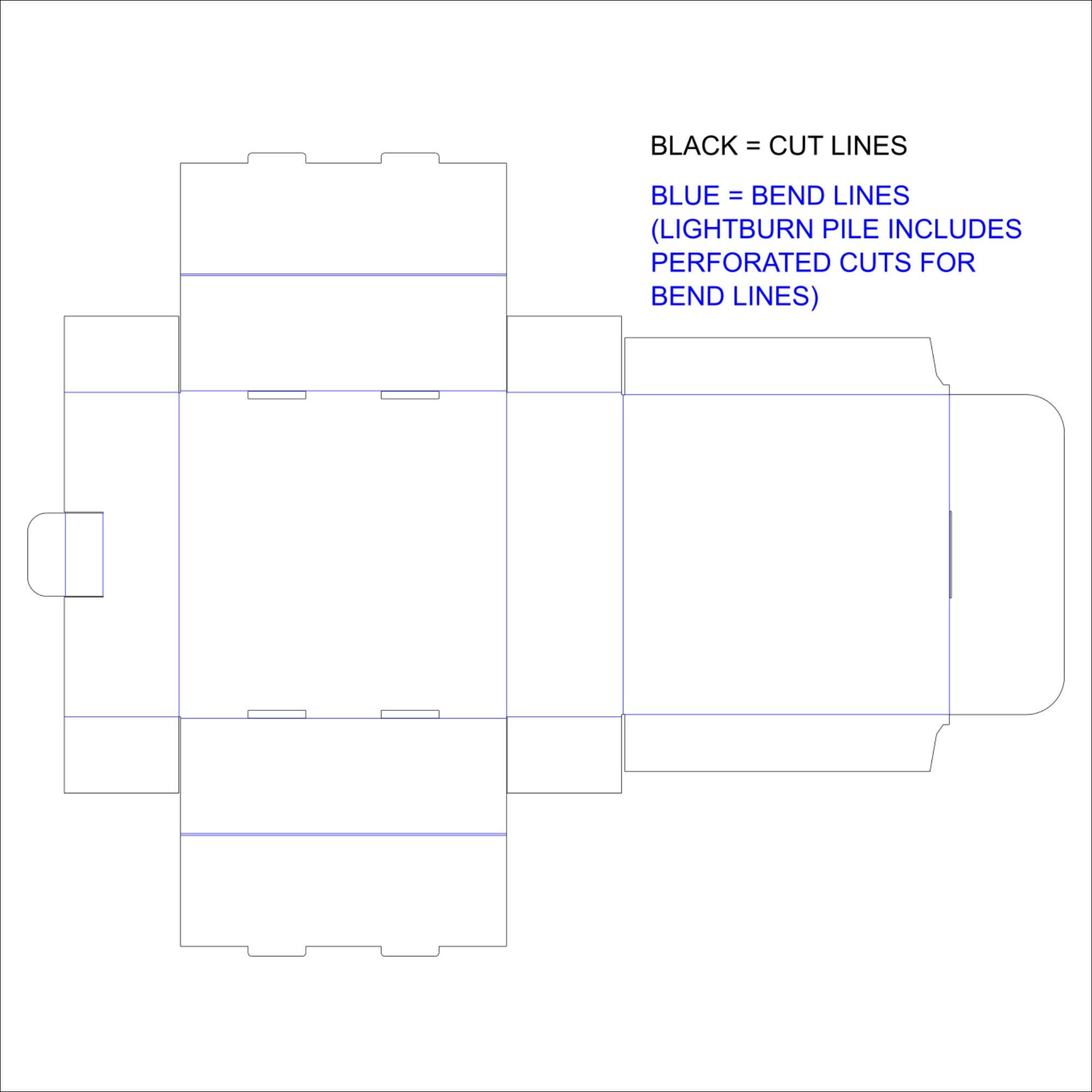 Simple Box Cut Pattern - Etsy