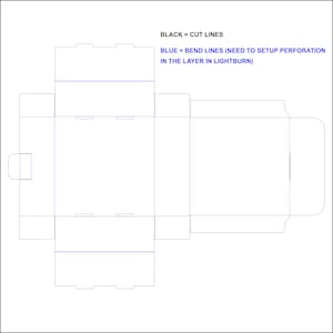 Simple Box Cut Pattern - Etsy
