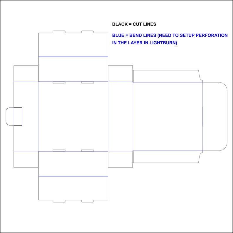 Simple Box Cut Pattern - Etsy