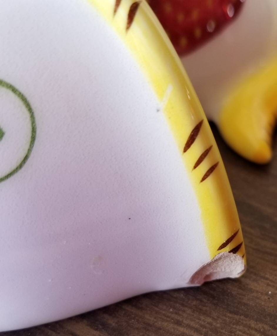 Vintage 2 Ceramic Fruit Pitcher & Basin Wall Pockets - Etsy