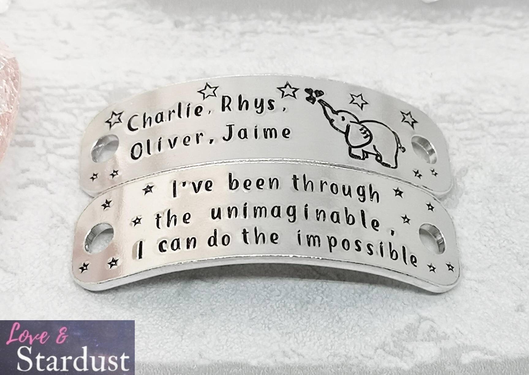 Deluxe Custom Trainer Tags Personalised Shoe Lace Charms 3 Lines of ...