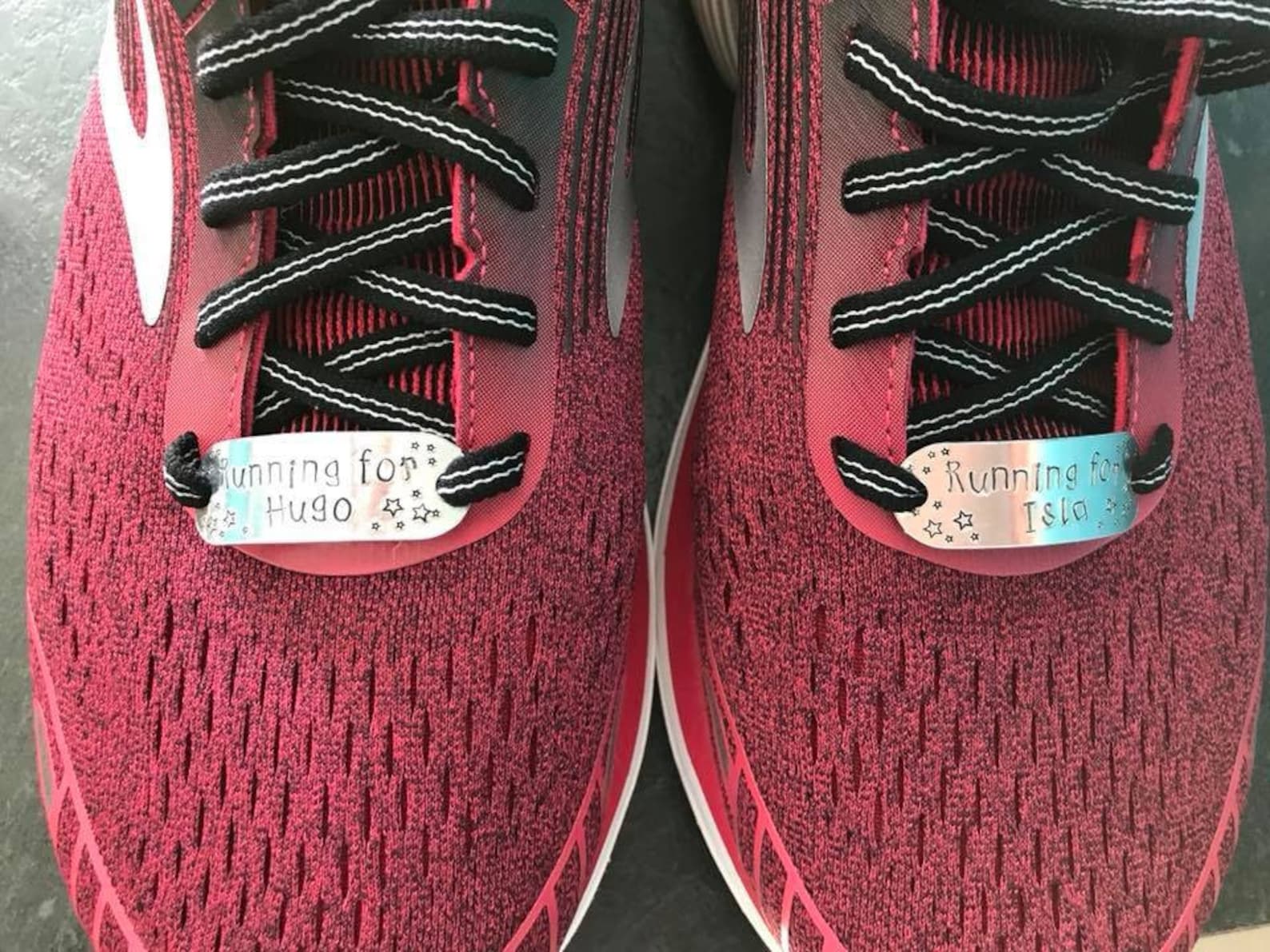 Baby Loss TRAINER TAGS Memorial Shoe Lace Charms Personalised | Etsy