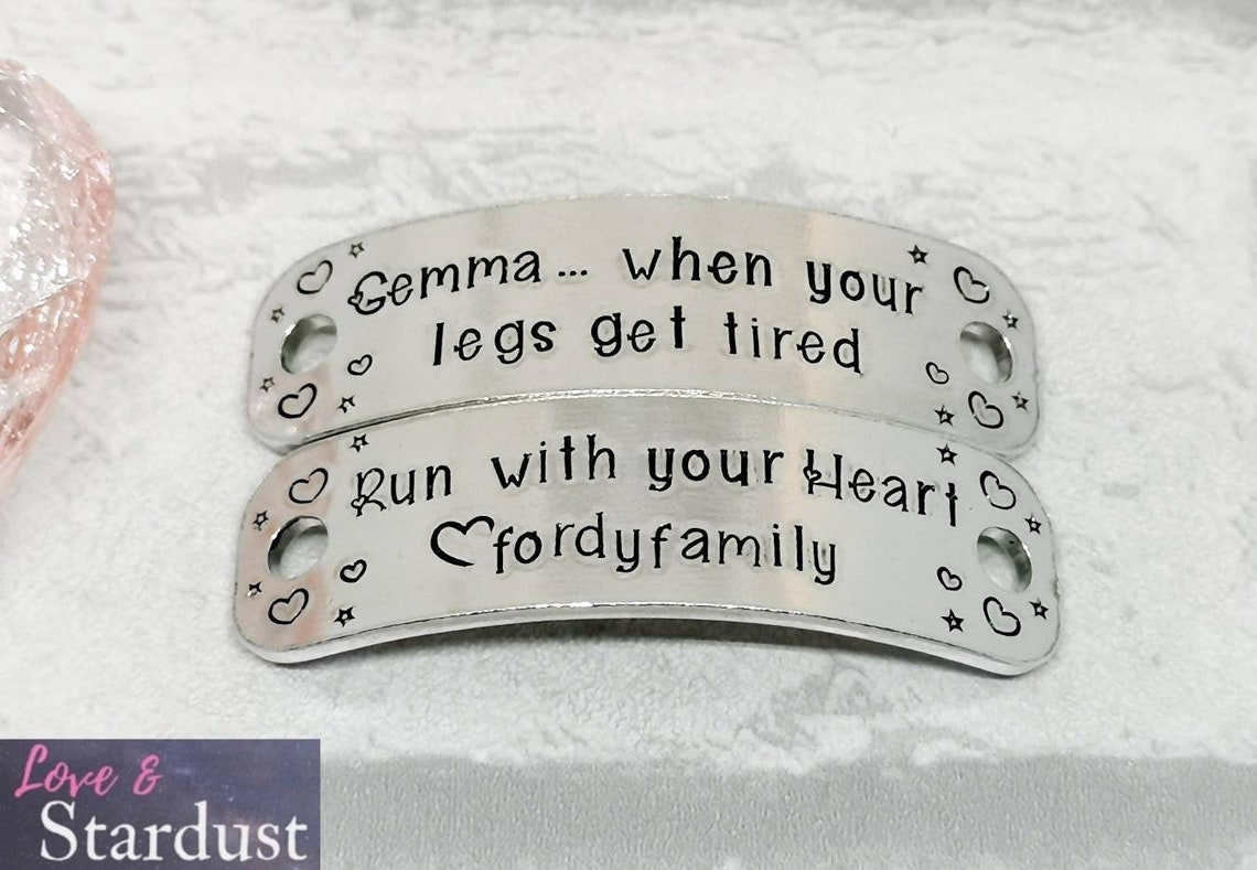 Personalised Trainer Tags Fully Customised Gift for a Runner | Etsy