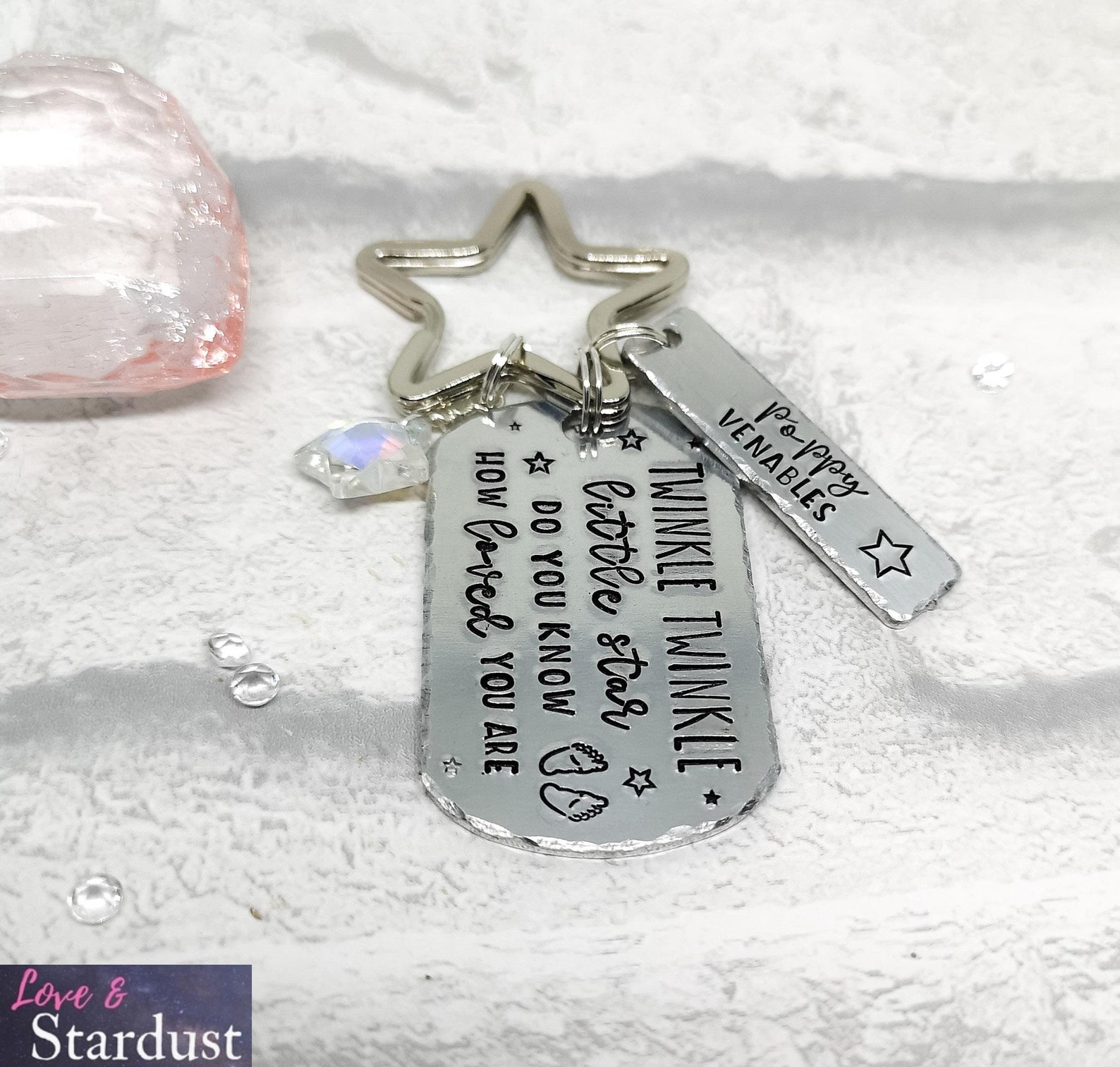 Twinkle Twinkle Little Star KEYRING Personalised Keychain How - Etsy