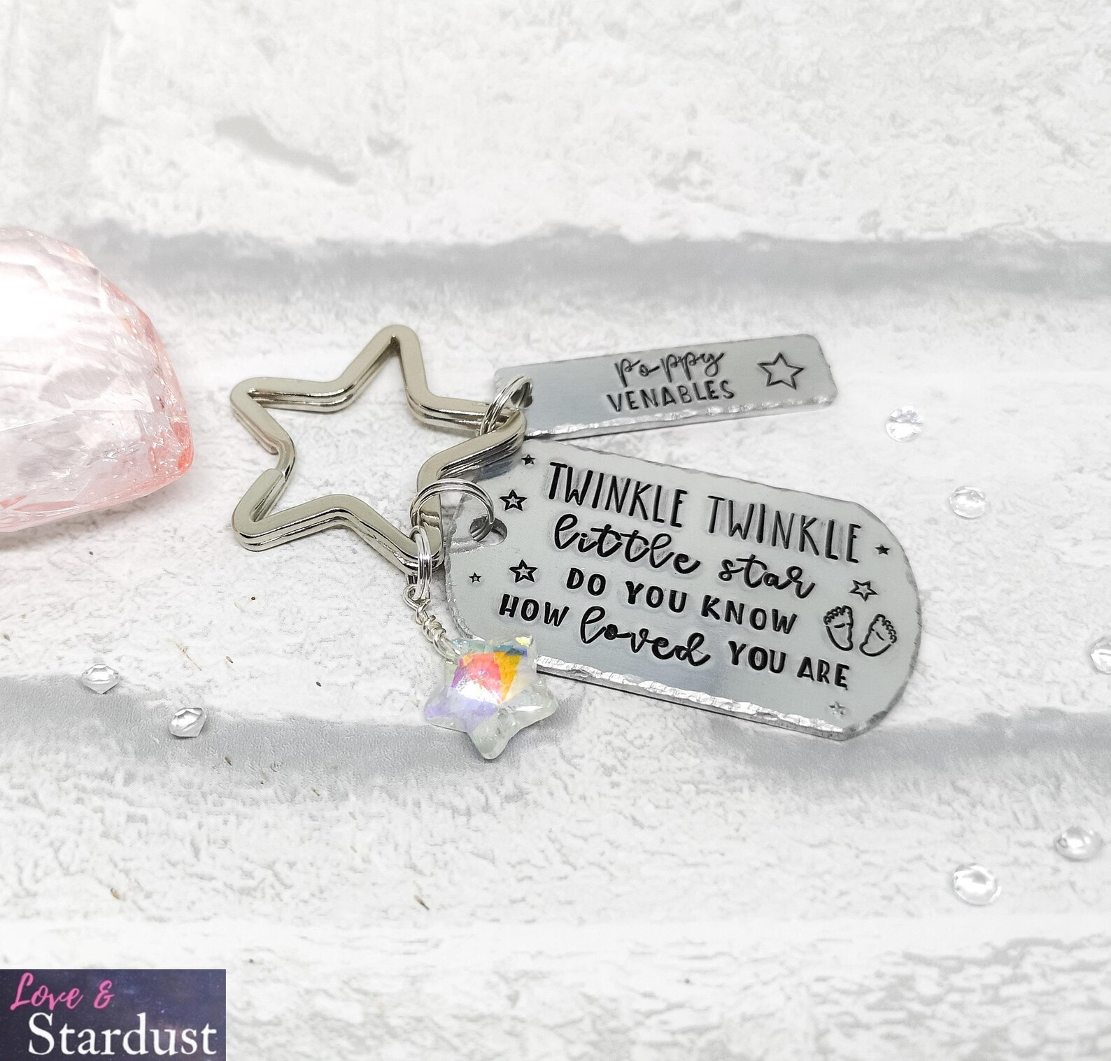 Twinkle Twinkle Little Star KEYRING Personalised Keychain How - Etsy