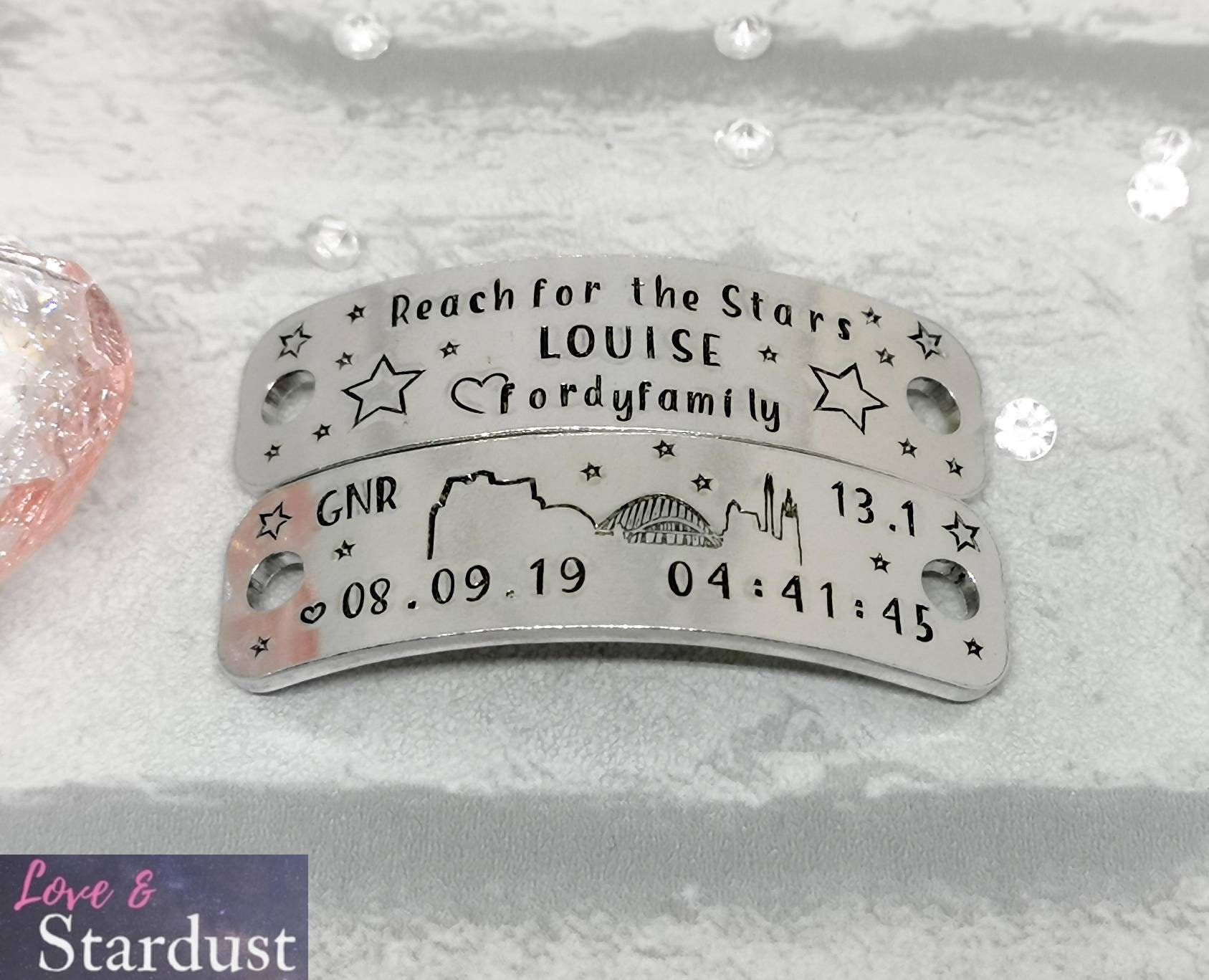 Deluxe Custom Trainer Tags Personalised Shoe Lace Charms 3 Lines of ...