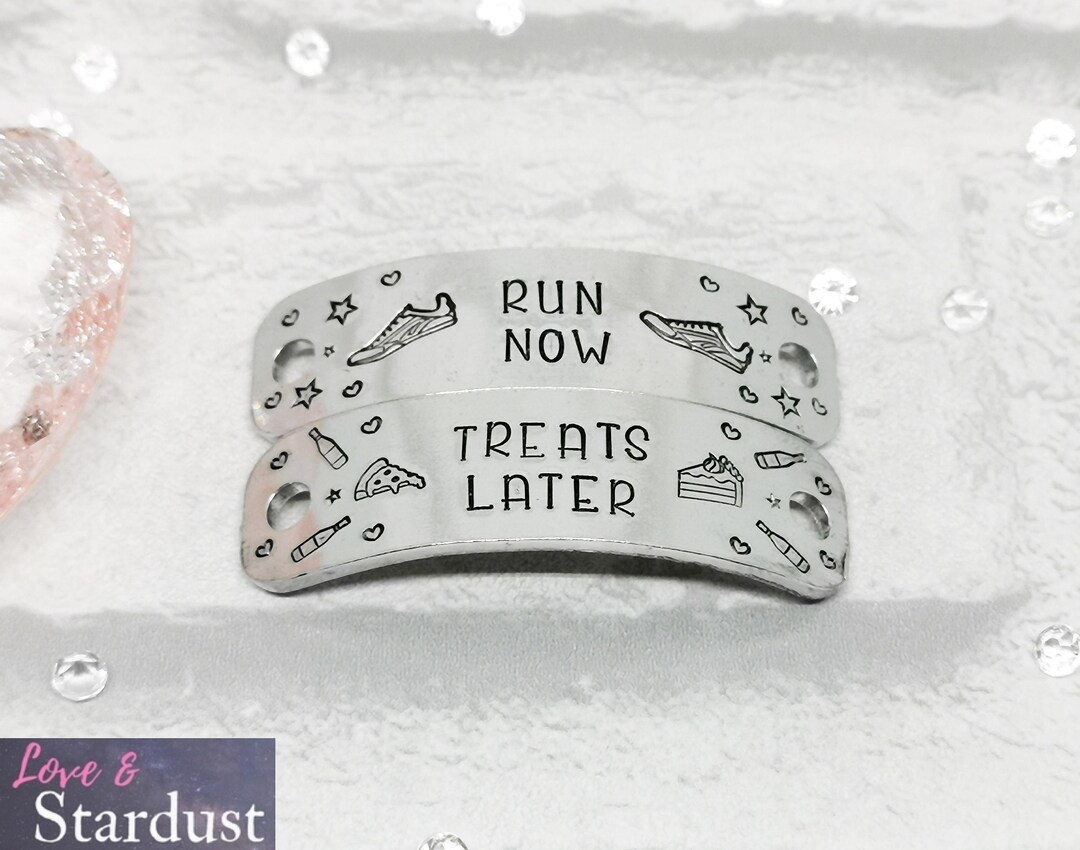 Run Now Treats Later Trainer Tags Cake Pizza Wine Fun Shoe Lace Charms ...