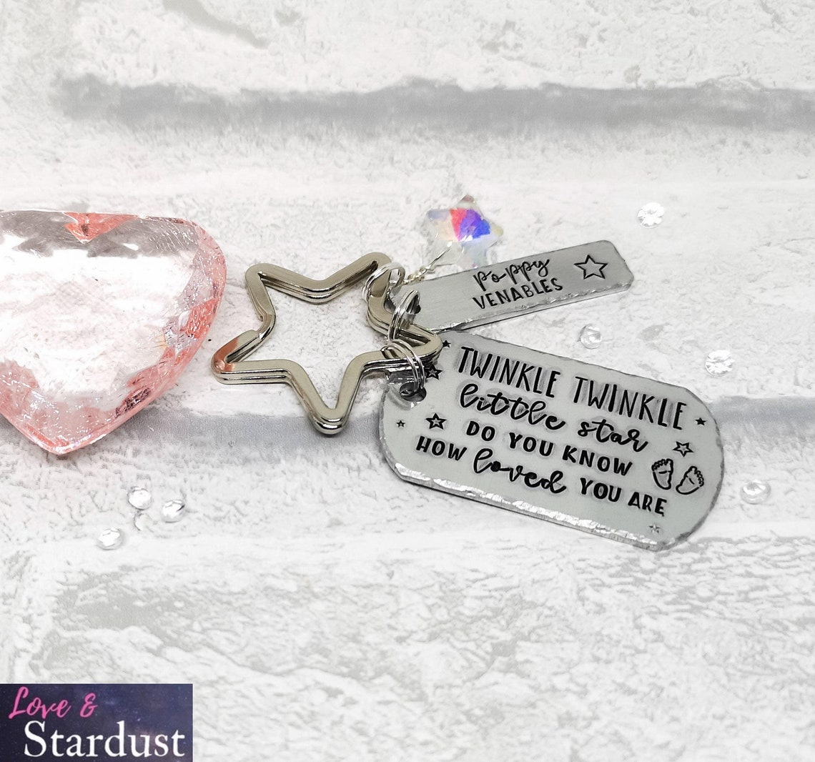Twinkle Twinkle Little Star KEYRING Personalised Keychain How - Etsy
