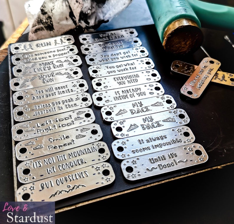 Personalised Trainer Tags Fully Customised Gift for a Runner - Etsy