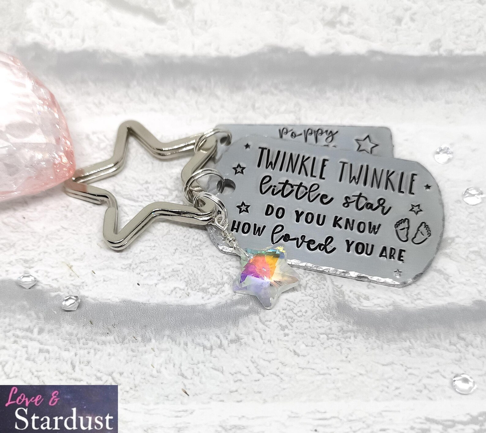 Twinkle Twinkle Little Star KEYRING Personalised Keychain How - Etsy