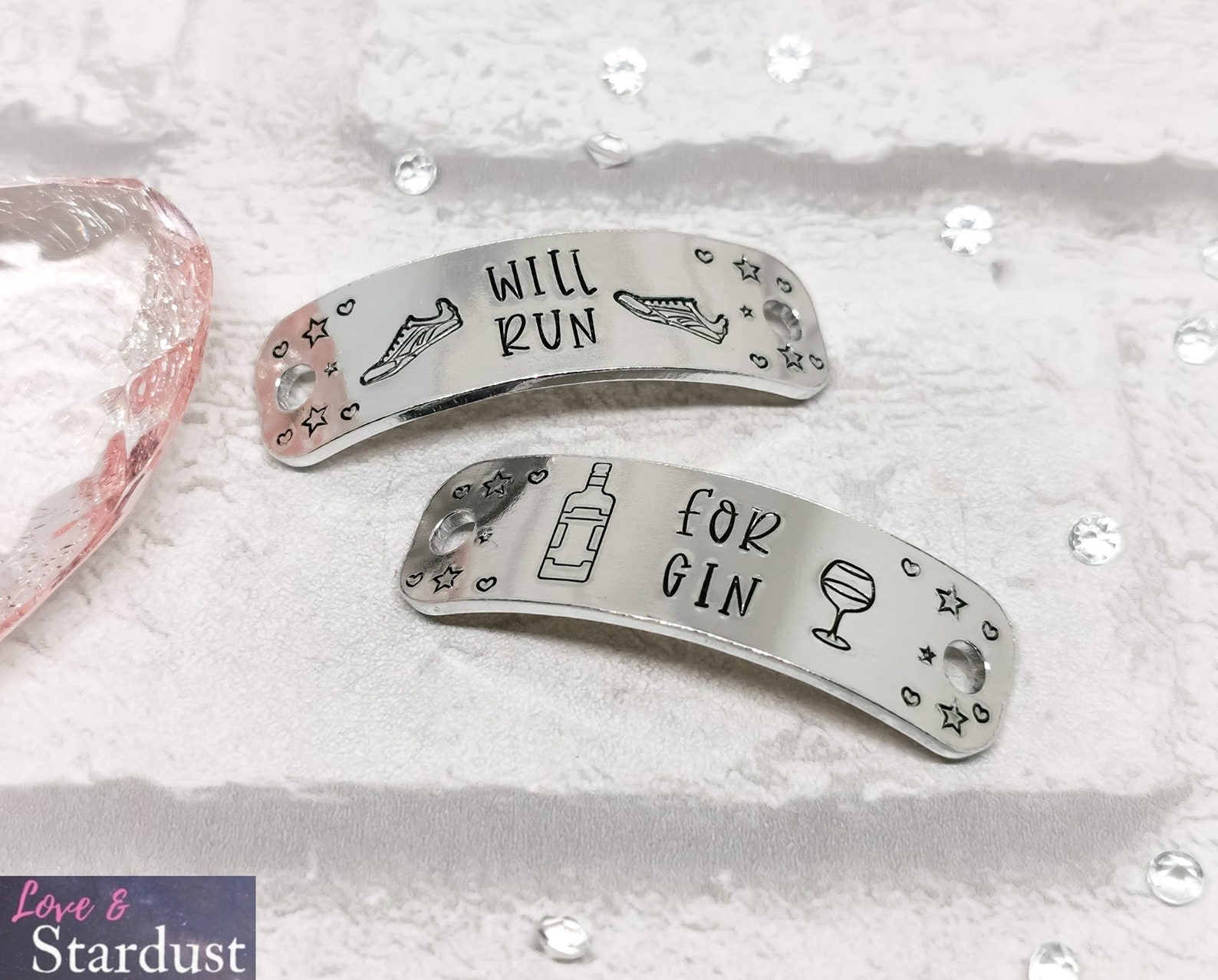 Will Run for Gin TRAINER TAGS Fun Runners Shoe Lace Charms Gin and ...