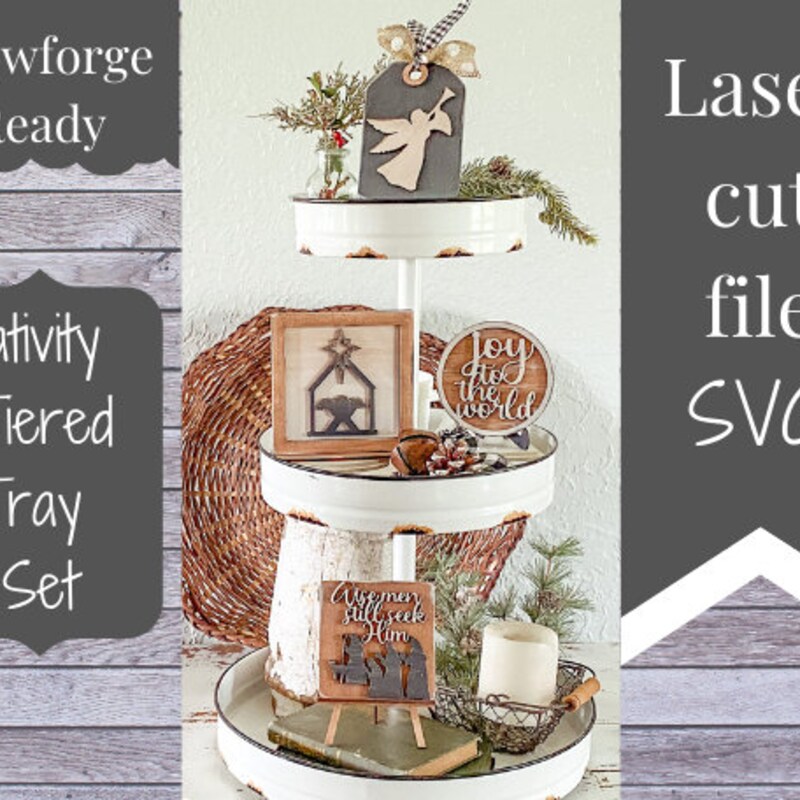 Tiered Tray Svg Files - Etsy