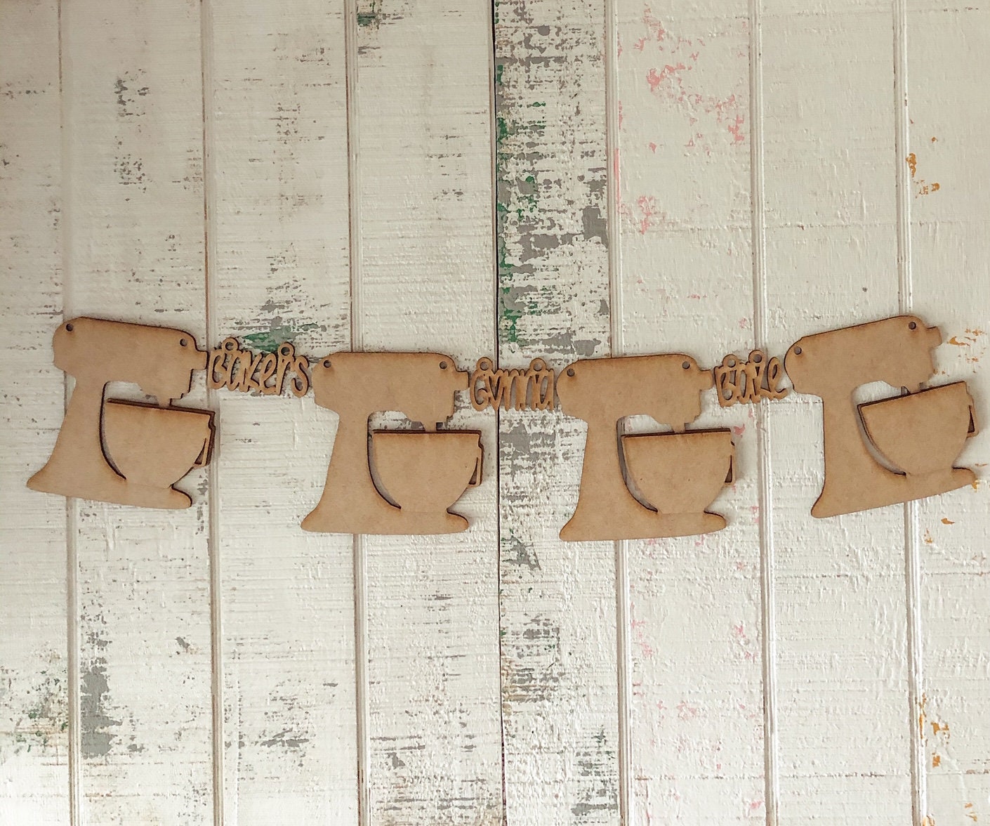 DIY Kitchen Mixer Banner 3-D Laser Cut Blank Mixer Banner | Etsy