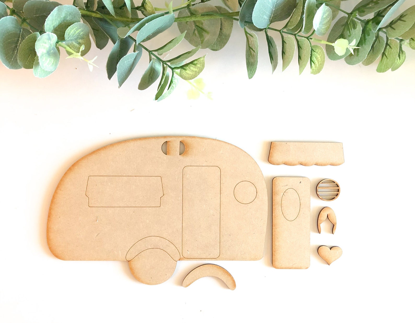 DIY Vintage Camper Banner Blank Camper Cutouts Camper Party - Etsy