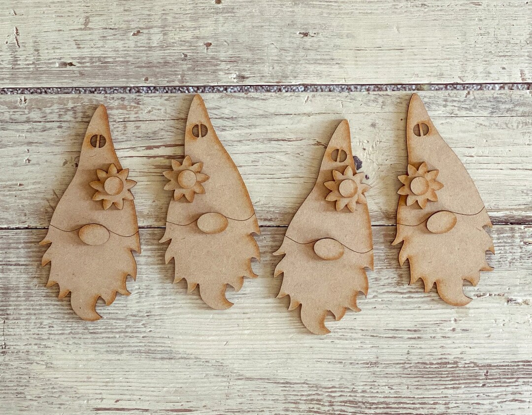 DIY Fall Gnome Banner, Blank Gnome With Sunflower Bunting, Unfinished ...