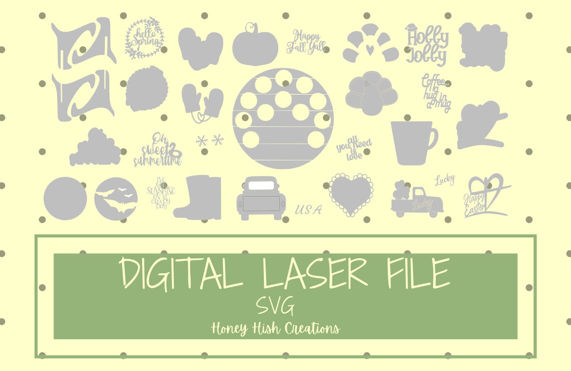 Interchangeable Coffee Pod Holder SVG Glowforge SVG File - Etsy