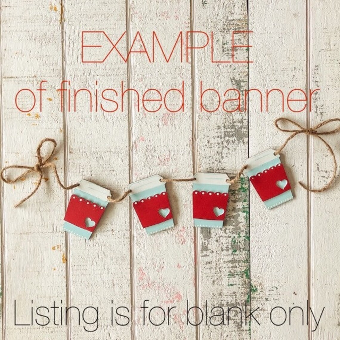 DIY Mini Coffee Banner DIY Blank Banner Coffee Bar Bunting - Etsy