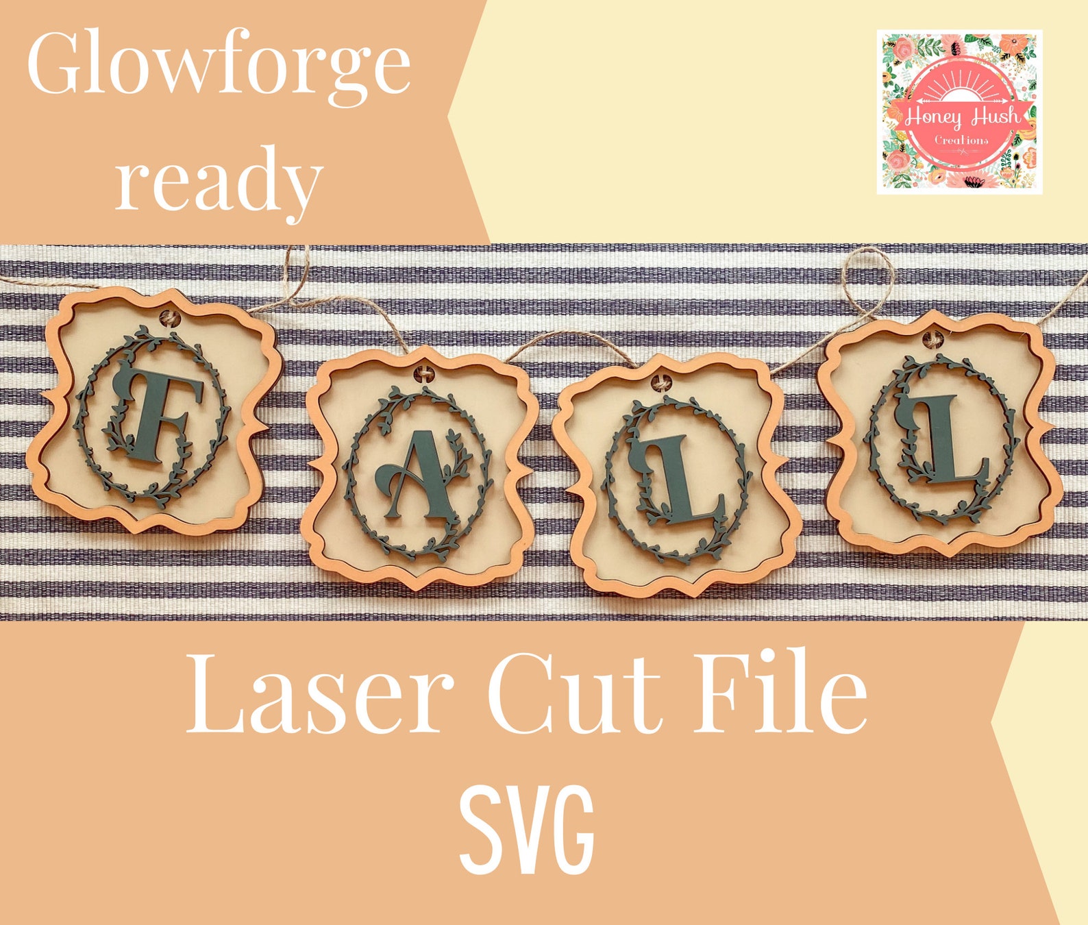 Fall Banner SVG Fall Laser File Glowforge SVG File Fall - Etsy