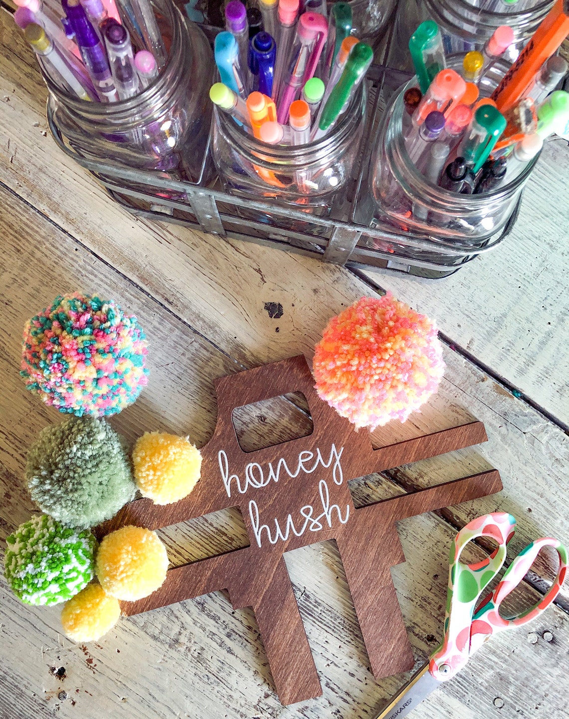 Honey Hush Pom Pom Maker Pom Pom Tool Multi Size Yarn Pompom - Etsy