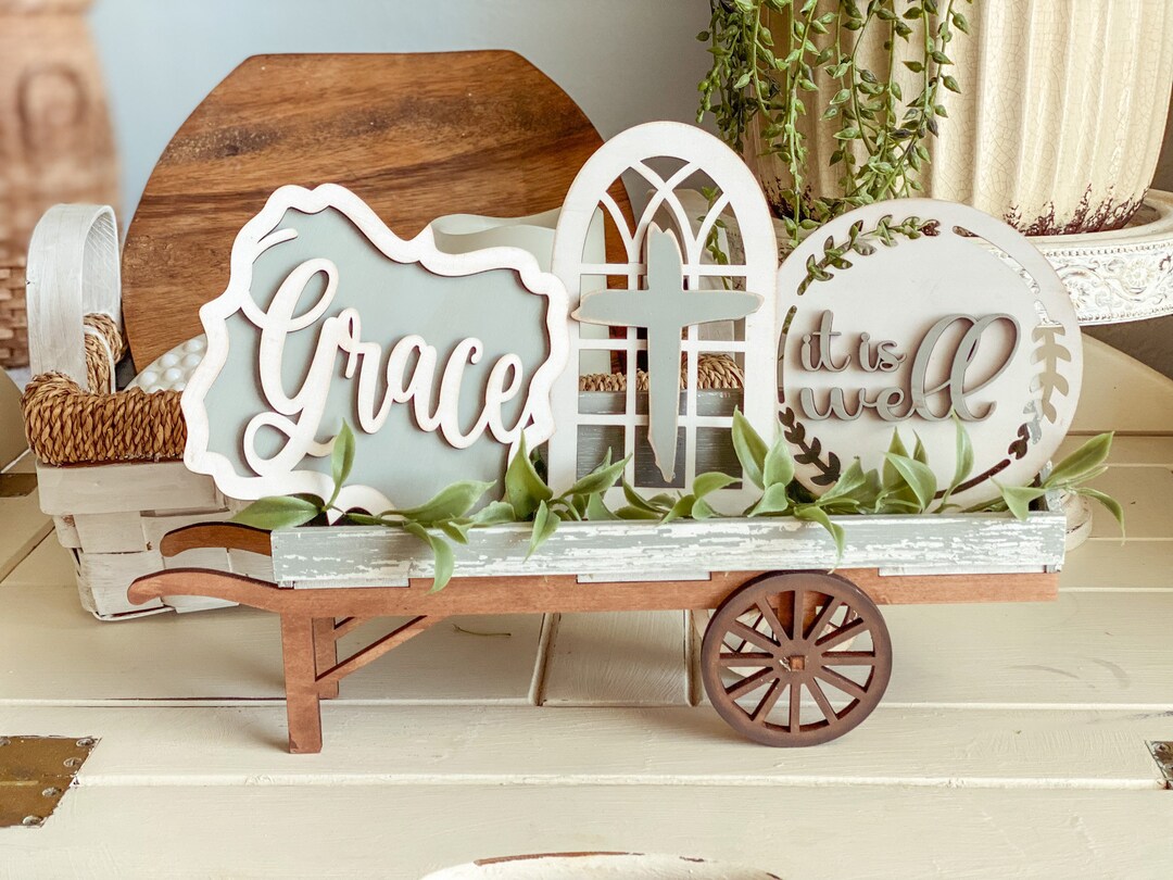 DIY Religious Inserts for Interchangeable Wheelbarrow, Wagon Add on Set ...