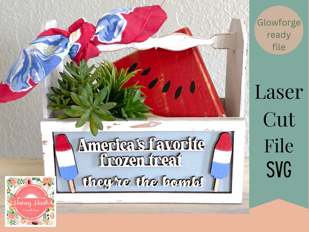 Summer Plaque SVG File, Interchangeable Tool Box Insert, Glowforge Home ...