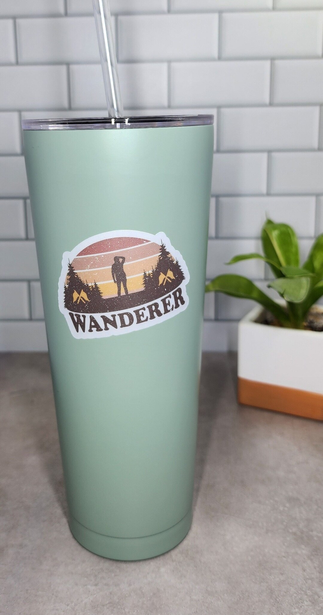 Wanderer Sticker, Travel Sticker, Stanley Sticker, Water Bottle Decal ...