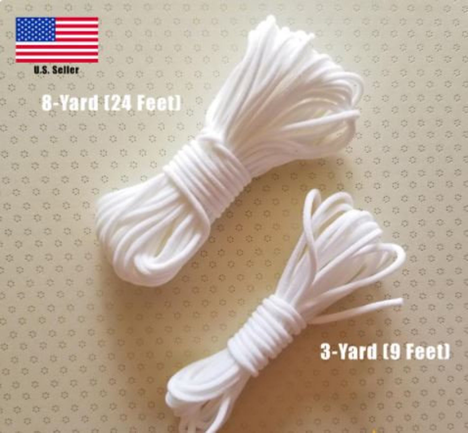 Durable Elastic for Face Mask and for Garment Construction Made in USA ...