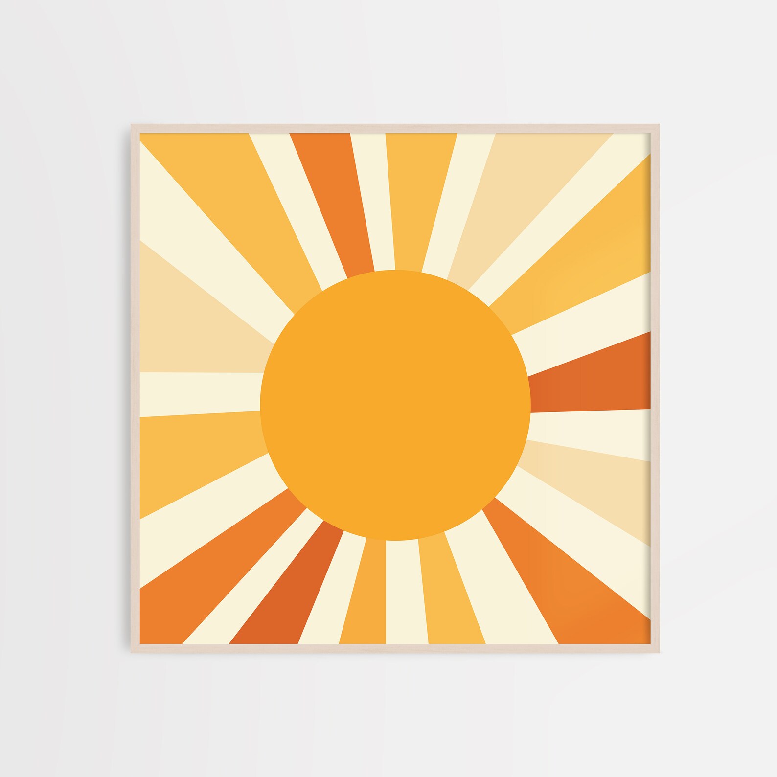 Retro Wall Decor Bauhaus Poster Print Nursery Sun Wall Art - Etsy