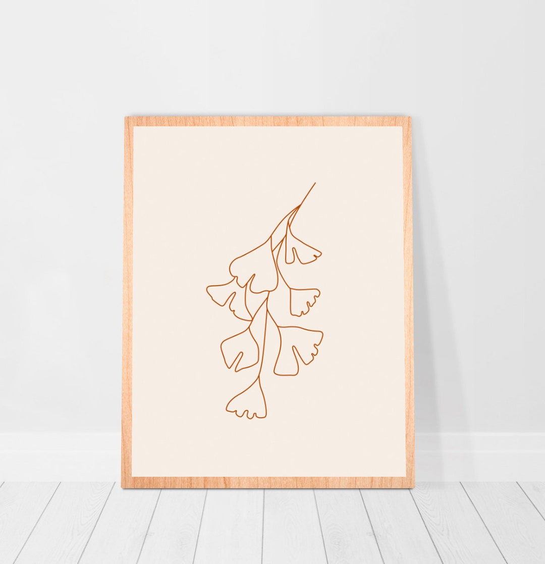 Instant Download Ginkgo Print Japanese Garden Art Floral Wall Art Decor ...