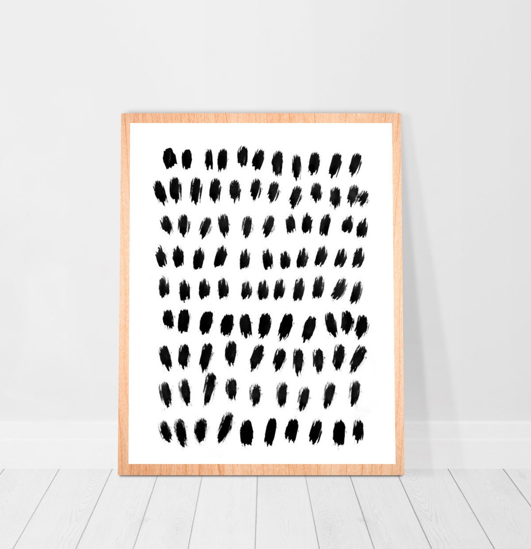 Digital Download Brush Abstract Art Painting Dorm Dots Print ...