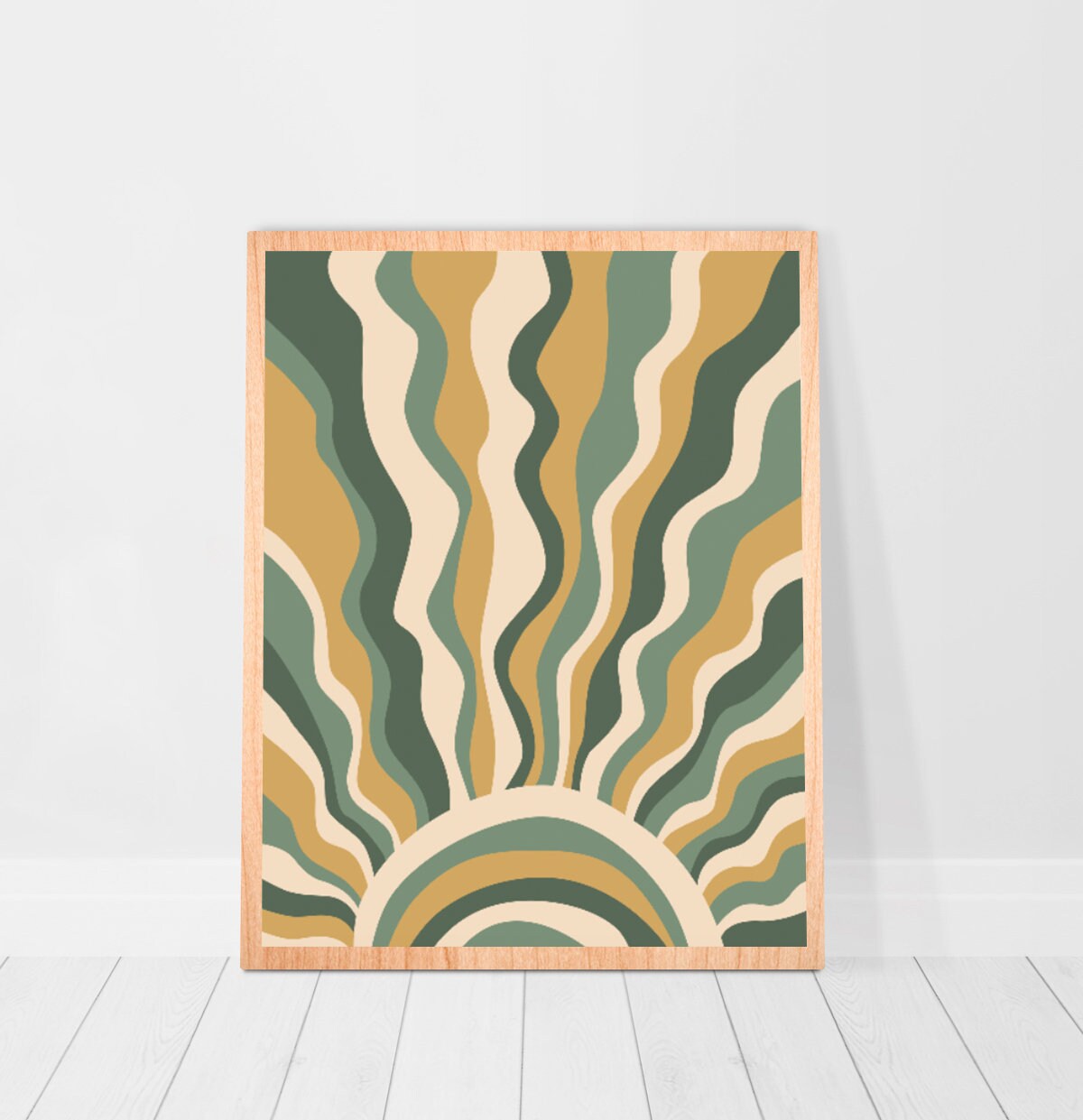 Posters Aesthetic Funky Wall Art Boho Sun Print Dorm Decor | Etsy