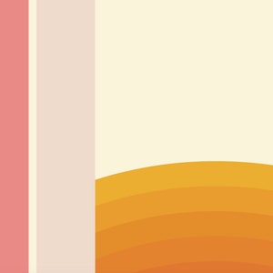 Preppy Room Decor Wall Art Retro Rainbow Print 70s Sun Poster Sunset ...