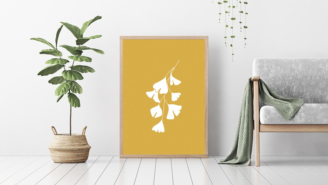 Dorm arredamento Pantone poster Senape Giallo Wall Art Stampa | Etsy