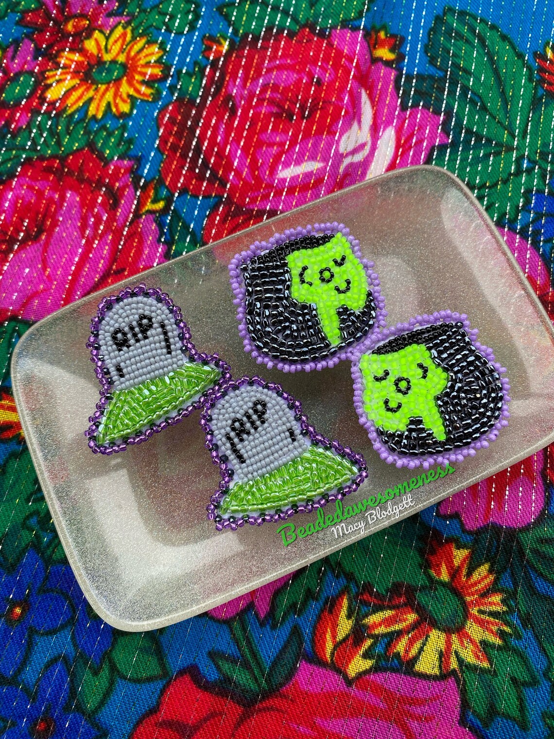 Native American Beaded Halloween Earrings - Etsy