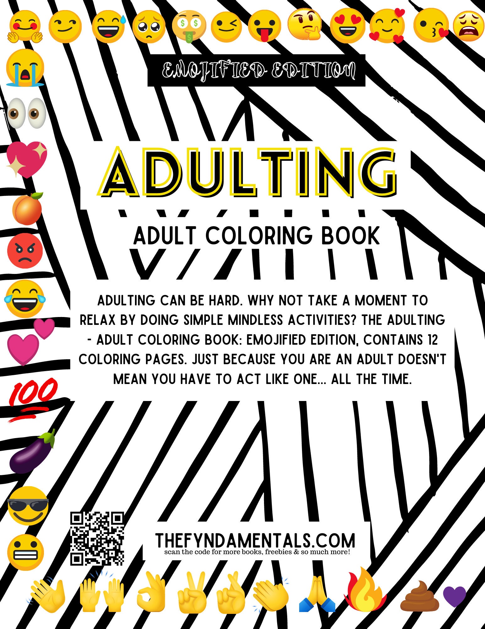 Adulting: Coloring Book (emjoified Edition) - Etsy