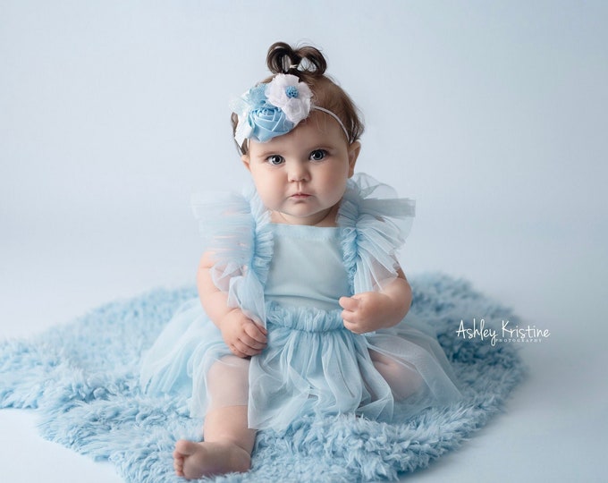 RTS Baby Blue Faux Flokati Fur | Newborn Photography Prop | Blue Fur ...