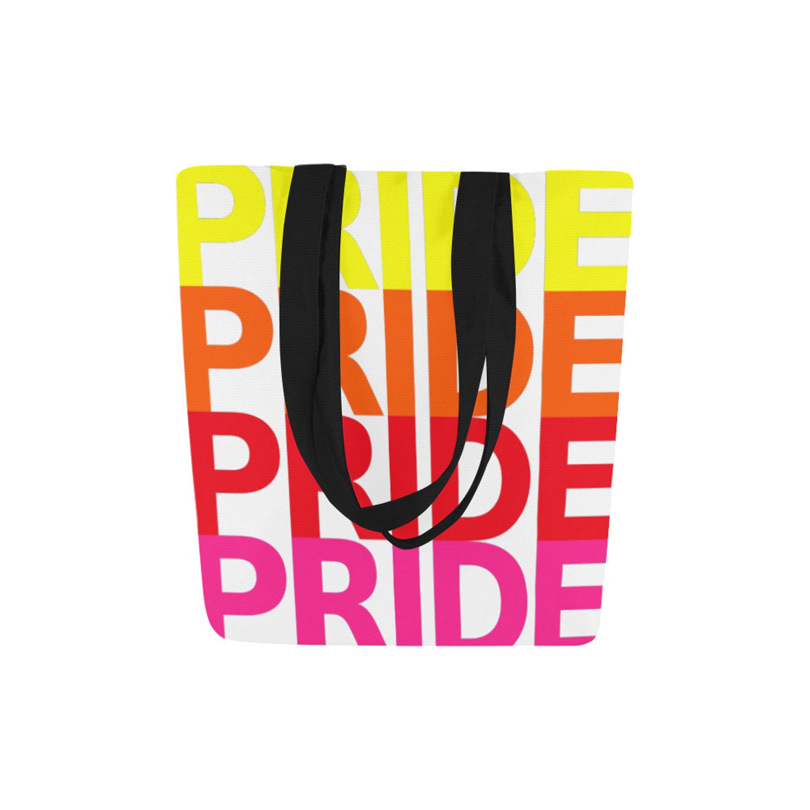 Pride Tote Bag Rainbow Shopping Bag Canvas Stripes Striped Etsy